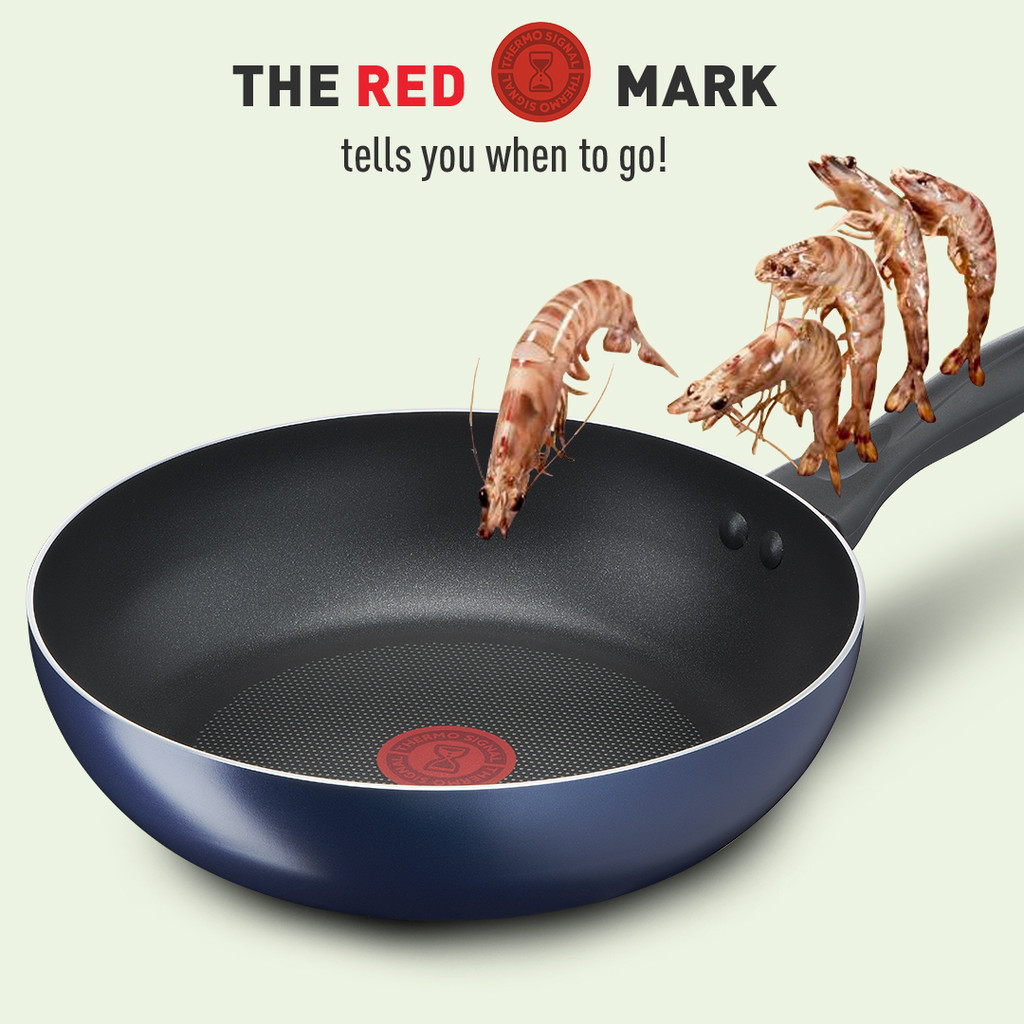 Tefal Clear Cook 3pcs set (Frypan 26cm + Wokpan 28cm + Small spatula ...