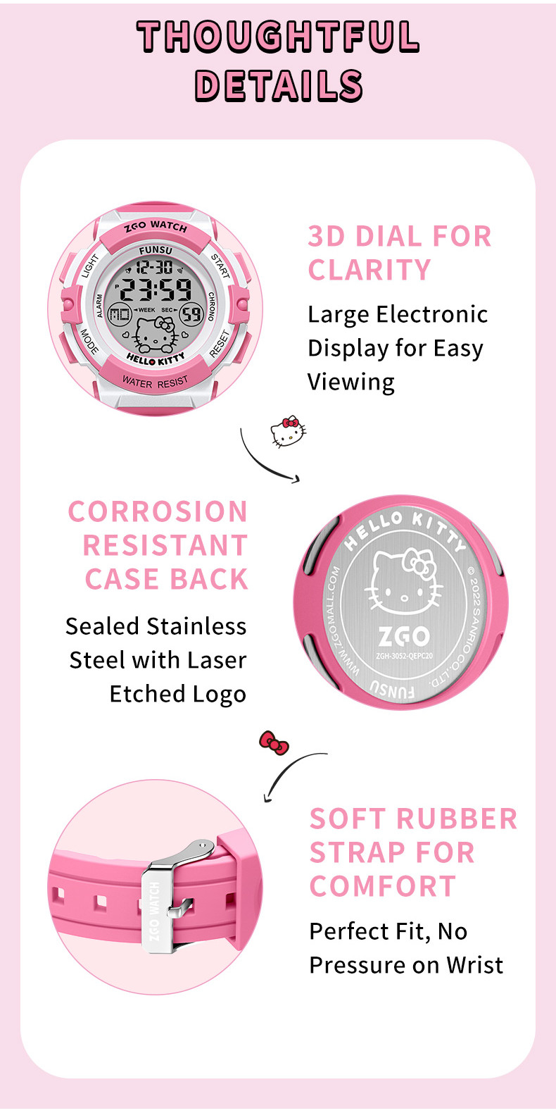 RM15 OFF ZGO x Sanrio HelloKitty Waterproof Electronic Hello Kitty ...
