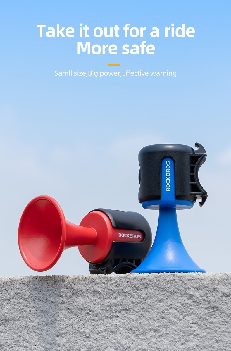 【MY Delivery】ROCKBROS Bike Electronic Bell 120DB Loud Sound Waterproof ...