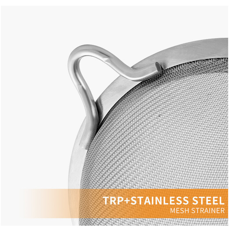 [CHEFMADE.os] Sifting Sieve with Handle Stainless Steel Wire Fine Mesh ...
