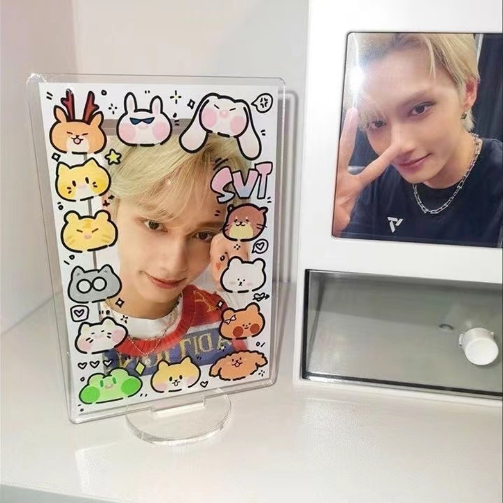 Kpop Ido SEVENTEEN HOSHI WONWOO THE8 Acrylic Stand Cute Little Animal ...