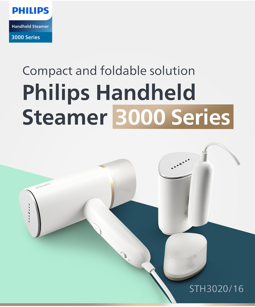 Philips Garment Care 3000 Series Handheld Steamer STH3020/STH3020/16 ...