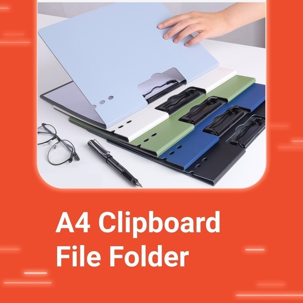 Ezlife Colorful File Folder A4 Letter Size Clipboard Document Organizer Storage Horizontal And