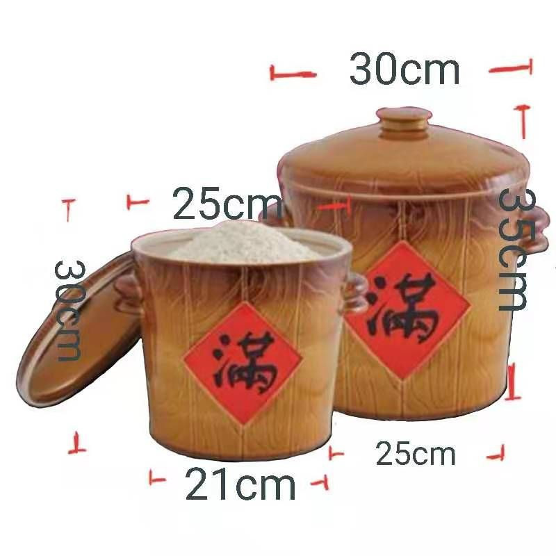 Claytan Ceramic Fortune Rice Container - 5kg&10kg | Shopee Malaysia