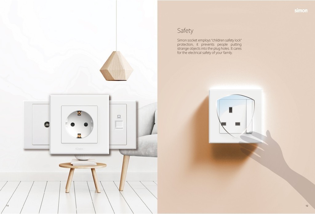 Simon E3 Series SIRIM 13A British UK + 2.1A USB White Socket Sockets ...