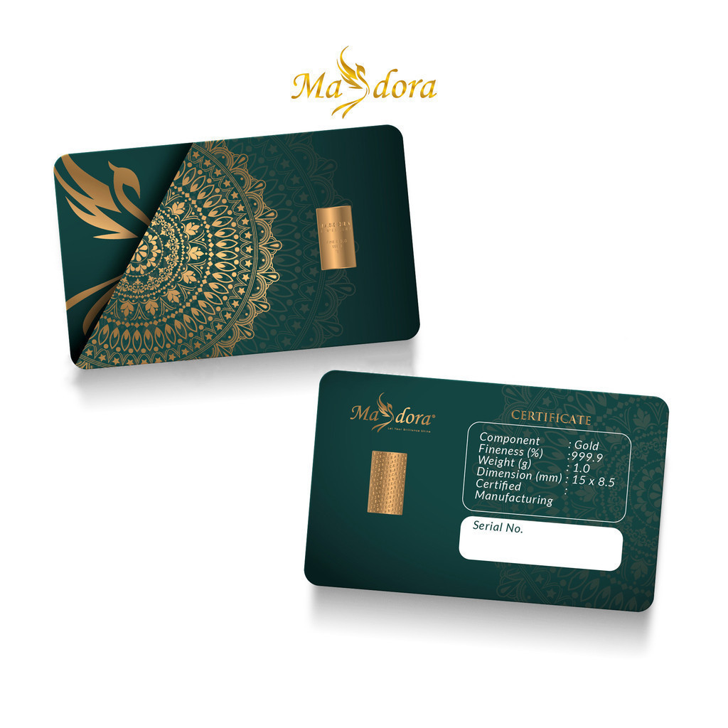 MASDORA 999.9 Gold Signature Gold Bar ~ 1.00GM (EMAS 999.9/24K ...