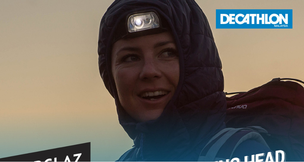 Decathlon 80 Lumen Battery Head Lamp OnNight100 (IPX4 Waterproof, 3 ...