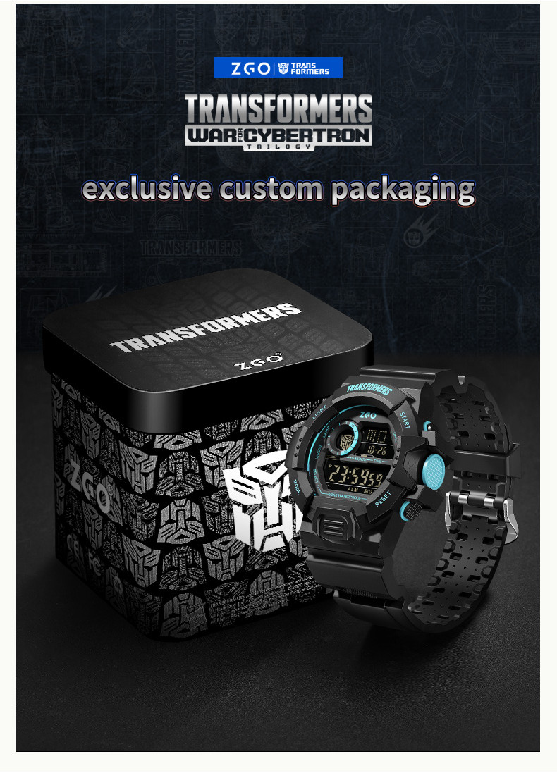 【Hot items】ZGO x Transformers jam tangan budak lelaki Trendy Mechanical ...