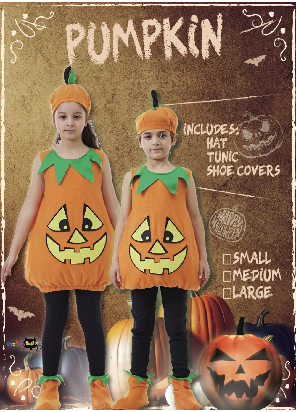 Ready Stock Halloween Child Girl Pumpkin Dress Costume Set Kids Cute ...