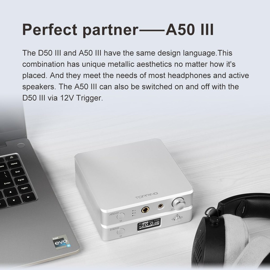 Topping D50III, Desktop Digital-to-Analog Converter Pre-Amplifier: with ...