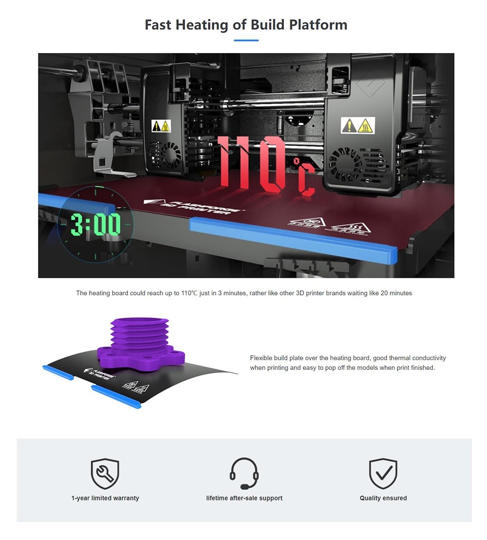 Flashforge Creator 3 Pro Professional IDEX Enclosed 3D Printer ...