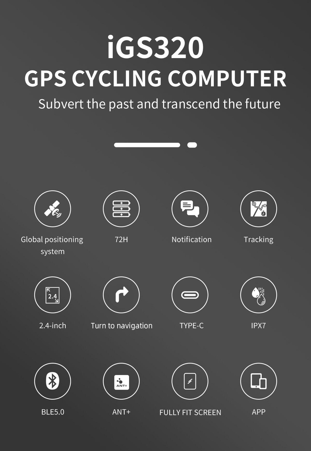 IGPSport Bicycle Computer Waterproof Wireless Stopwatch IGS320 | Shopee ...