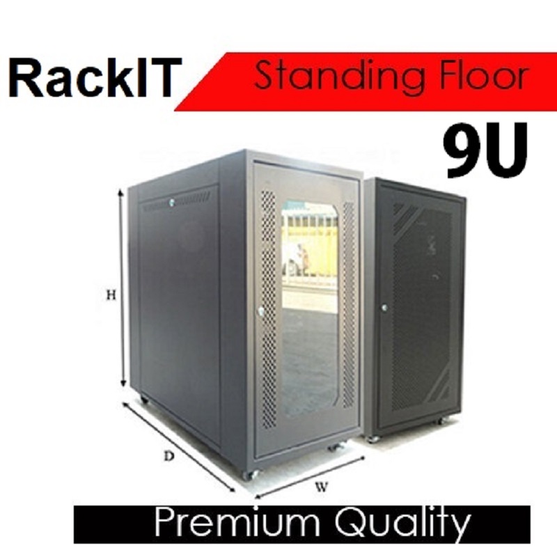 RackIT 19" 9U Floor Stand Rack - 467mm(H) x 550mm(W) x 500mm( D) - 9U ...