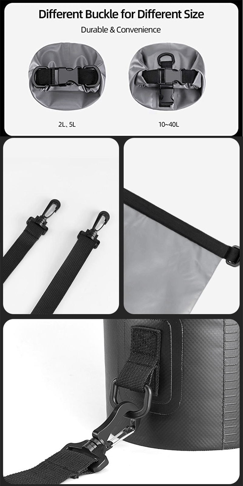 【MY Delivery】ROCKBROS Outdoor Ocean Pack Waterproof Dry Bucket Bag (2L/5L/10L/20L/30L/40L ...