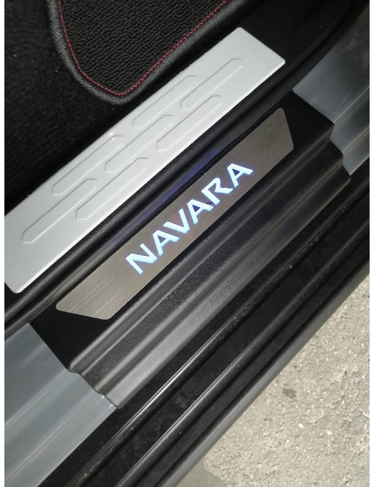 Nissan Navara NP300 2014 - 2022 LED Door Side Sill Step Plates | Shopee ...