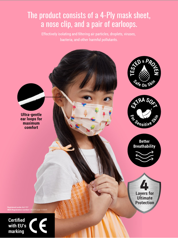 Neutrovis MONSTA BOBOIBOY 4-Ply Premium Kids Face Mask 30s - Elemental ...
