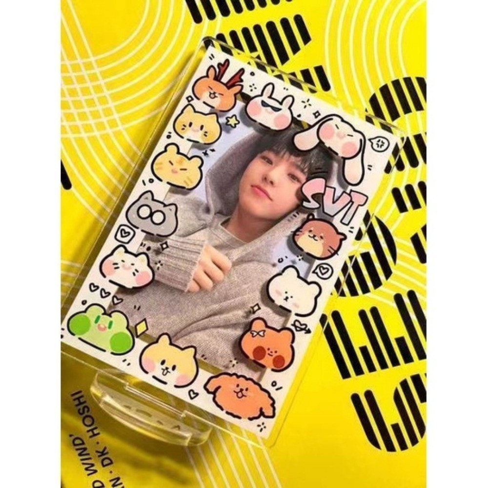 Kpop Ido SEVENTEEN HOSHI WONWOO THE8 Acrylic Stand Cute Little Animal ...