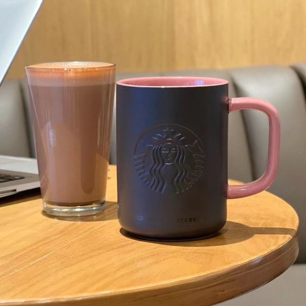 New 2023 Design STARBUCKS X pink MUG Themed Ceramic Mug Graffiti Cup ...