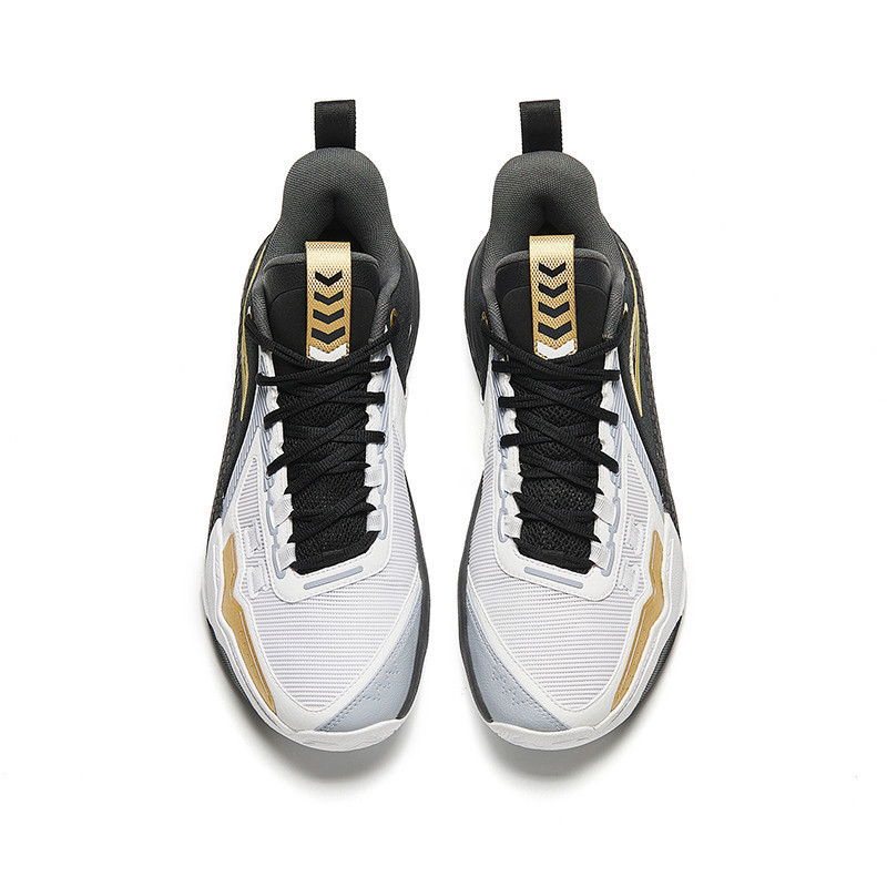 ANTA Men Flash Battle 5 Basketball Shoes 812341113-1 White/Black/Golden ...