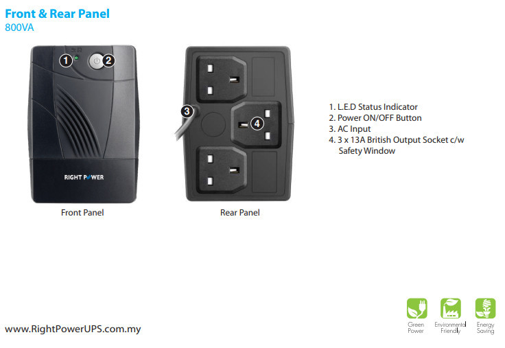 Right Power PowerStar Neo 800 800VA UPS Power Star | Shopee Malaysia