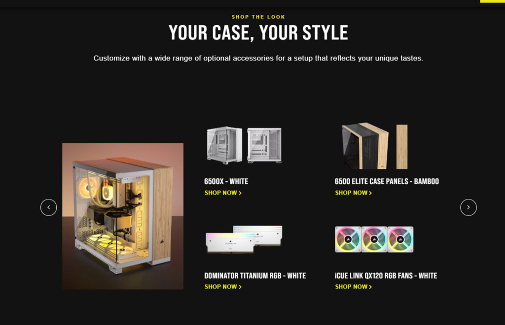 CORSAIR 6500D AIRFLOW Mid-Tower Dual Chamber PC Case - Black / White ...