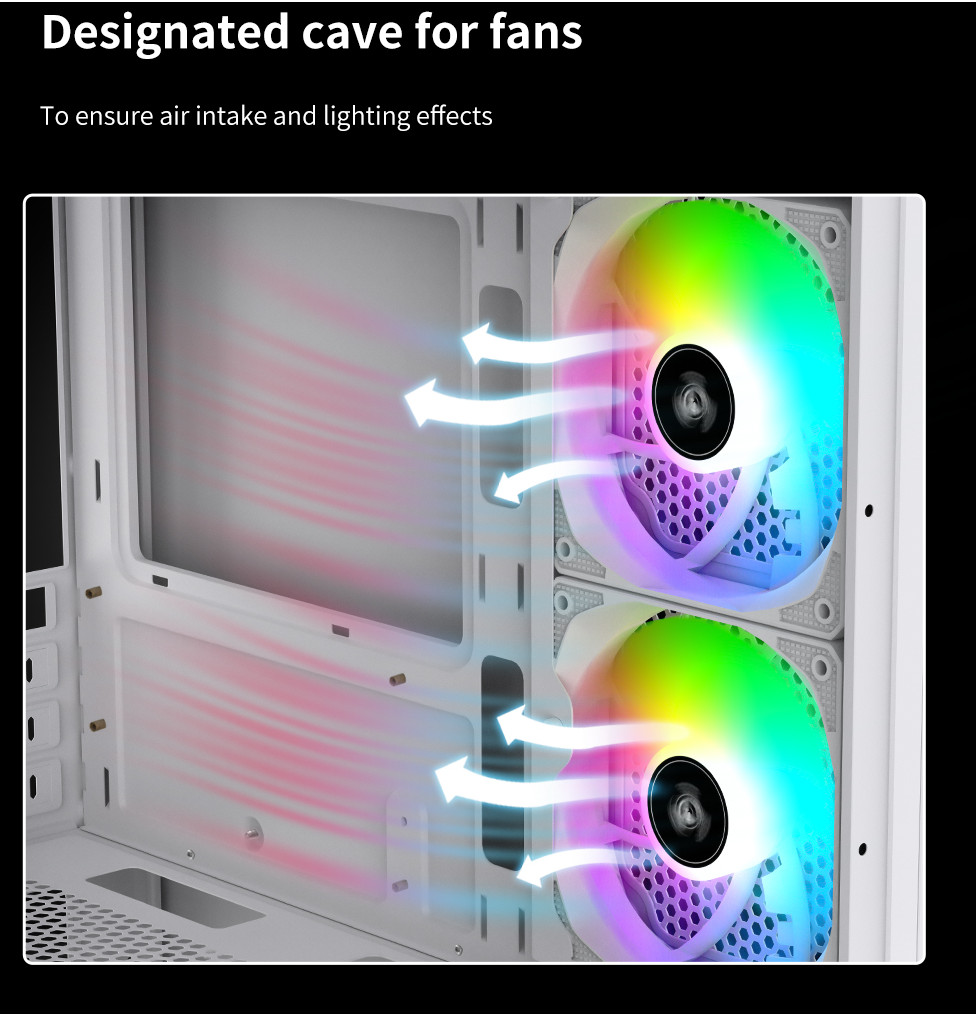 Segotep Endura 240S ARGB TG mATX Chassis - Black / White | Shopee Malaysia