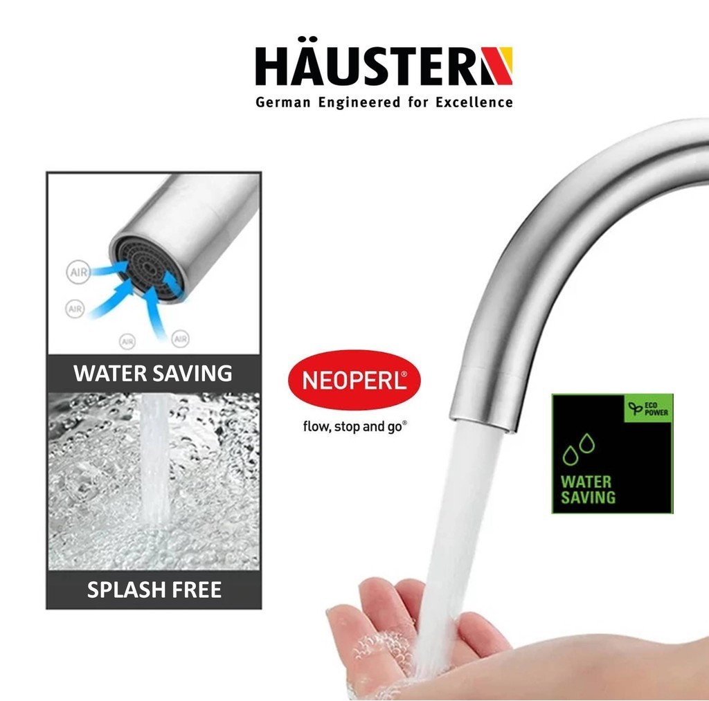 HAUSTERN STIQ-501/LP-SS SUS304 Stainless Steel Pillar Mounted Single ...