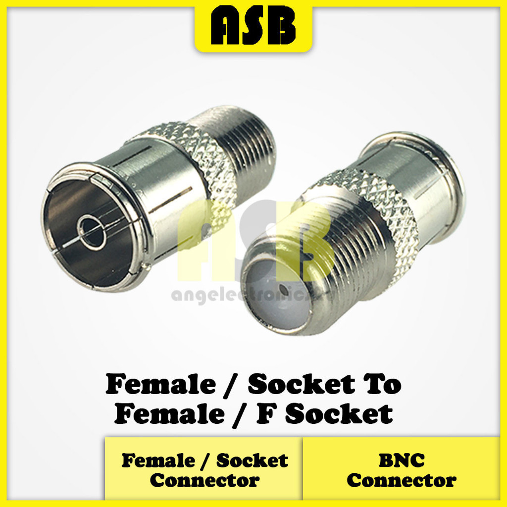 (1pc) CCTV BNC Male / Female Connector ( Plug / Socket / L Shape ...