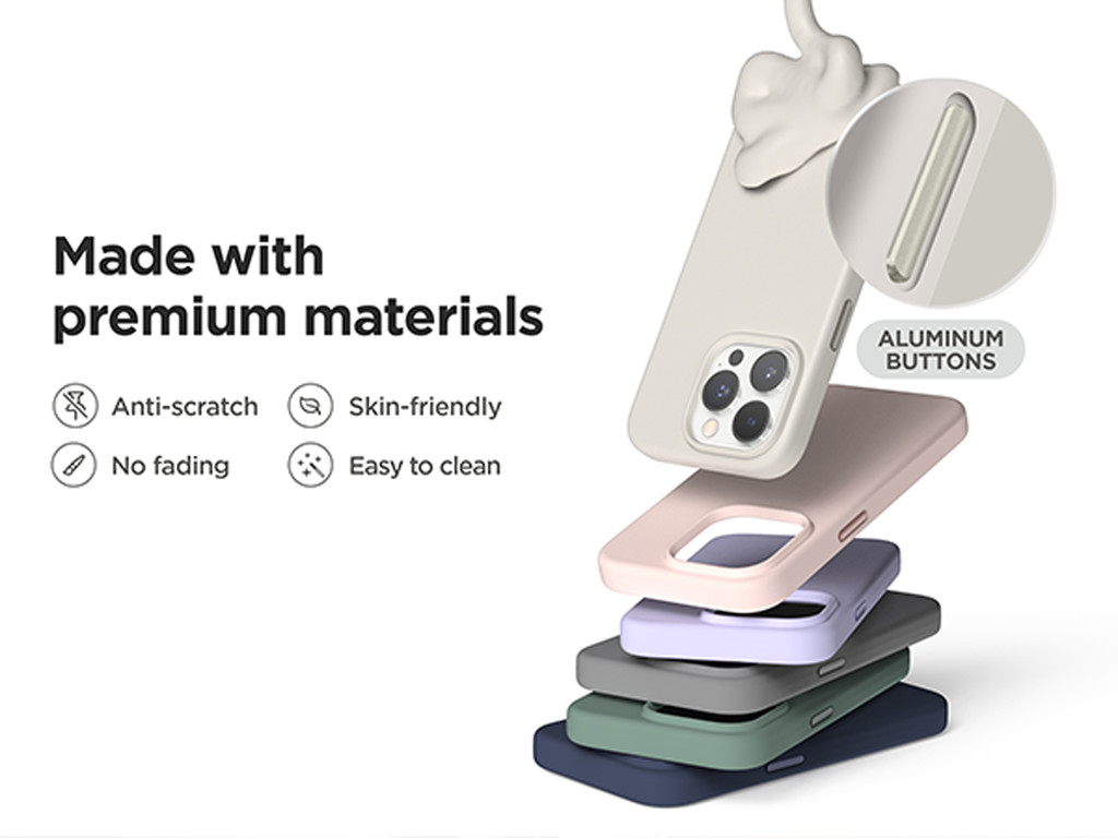 elago iP15 Pro & Pro Max Magnetic Silicone Case Compatible with iPhone ...