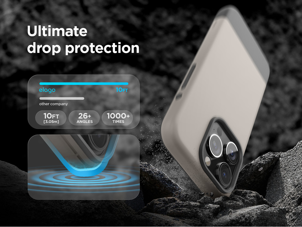 elago iP15 Pro & Pro Max Magnetic Glide case Compatible for iPhone 15 ...
