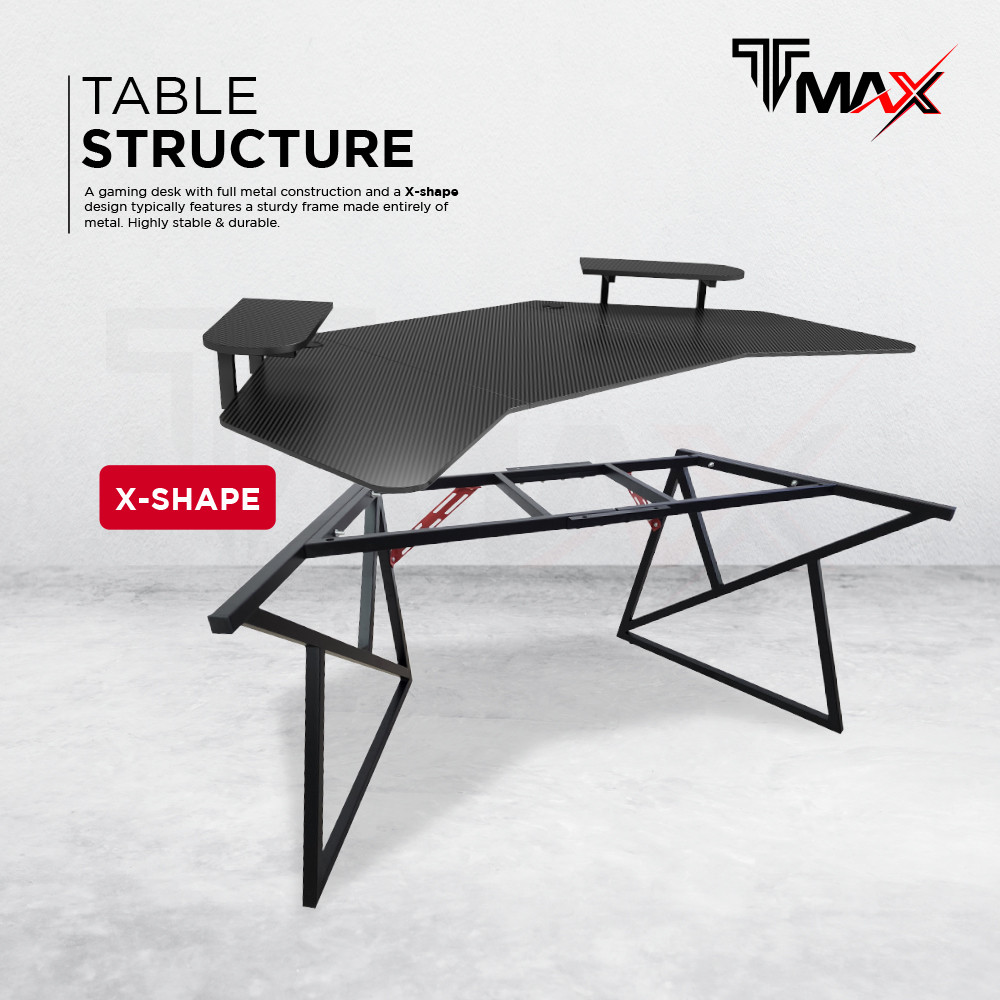 TMAX L180cm X-Shaped Anchor Desk Streamer Table Gaming Table Gaming ...