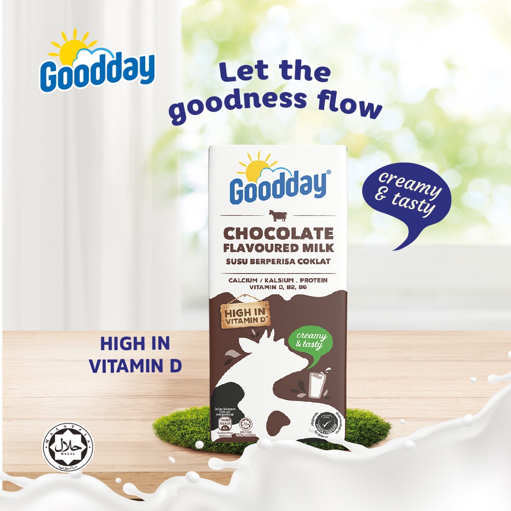 Goodday UHT - Chocolate/Strawberry/Full Cream/Low Fat Milk (1L x 12 ...