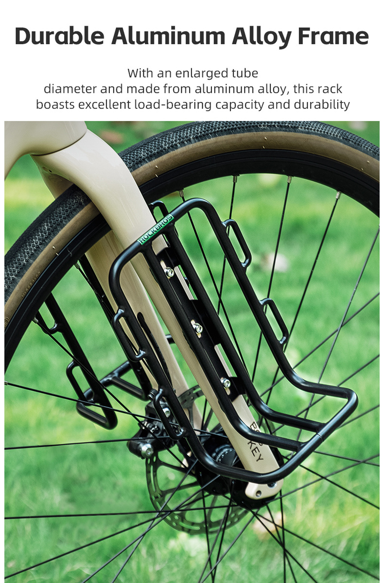 ROCKBROS Bicycle Front Rack Alluminum Alloy Lightweight MTB Road Bike ...