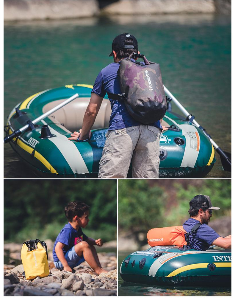 【MY Delivery】ROCKBROS Outdoor Ocean Pack Waterproof Dry Bucket Bag (2L/5L/10L/20L/30L/40L ...