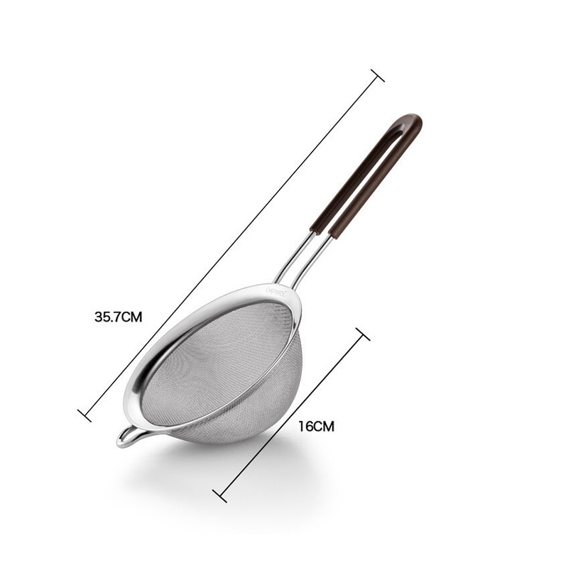 [CHEFMADE.os] Sifting Sieve with Handle Stainless Steel Wire Fine Mesh ...