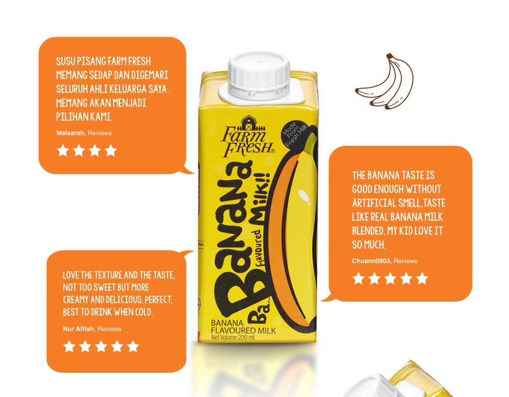 Farm Fresh UHT Banana Milk 200ml x 24 Packs | Shopee Malaysia