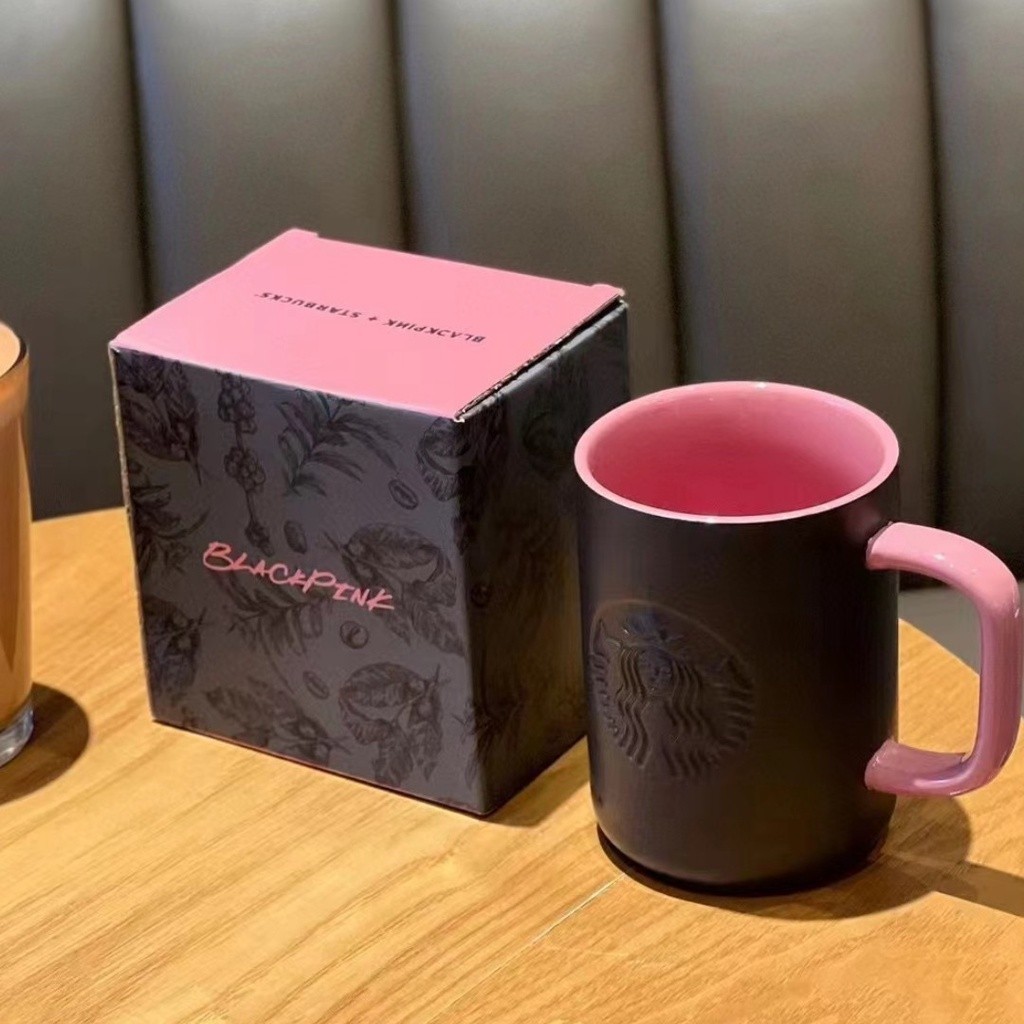 New 2023 Design STARBUCKS X pink MUG Themed Ceramic Mug Graffiti Cup ...