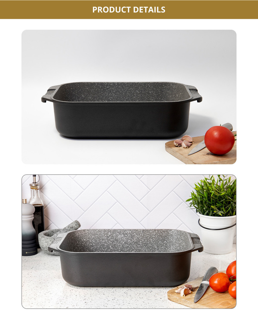 MasterClass Large Roasting Tin with Handles , Lightweight Cast ...