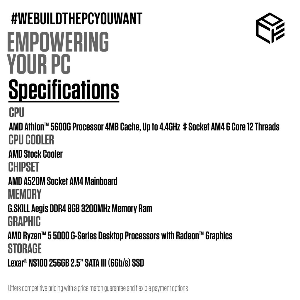 ENOTEX PC AMD BUSINESS OFFICE DESKTOP with AMD Radeon™ Graphics 5000G ...