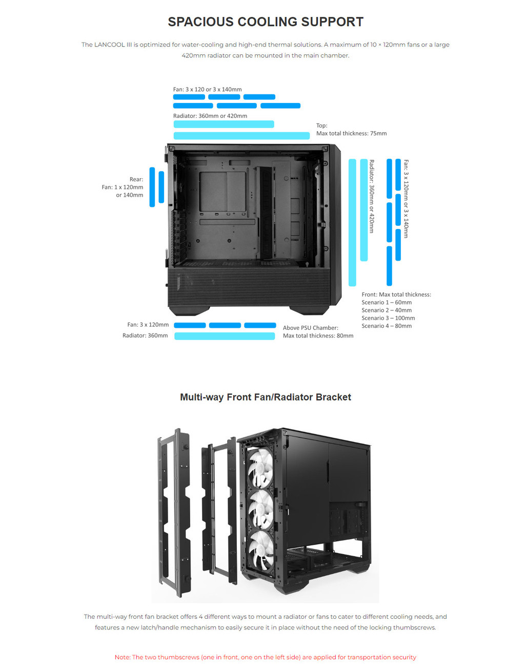 LIAN LI LANCOOL III TG E-ATX Chassis - Black #LANCOOL 3-X BLACK ...