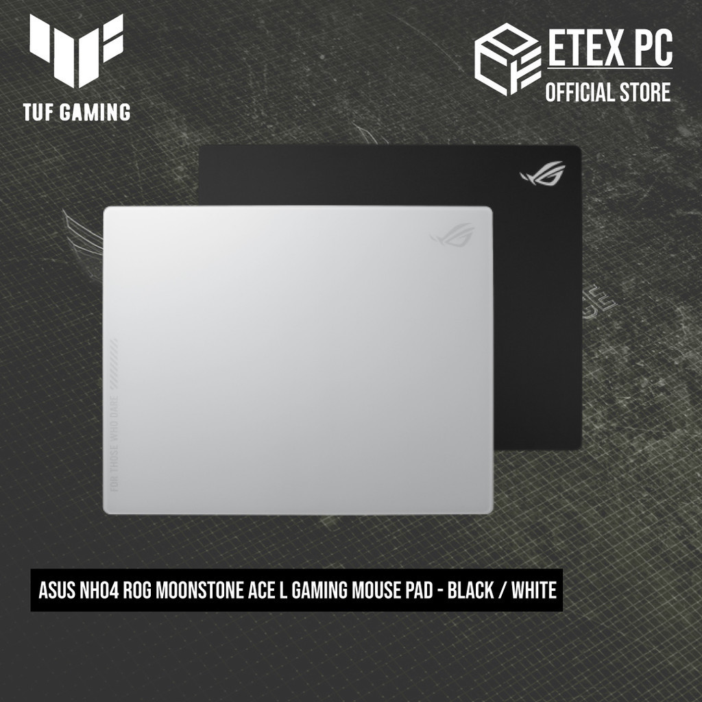 ASUS NH04 ROG Moonstone Ace L Gaming Mouse Pad - Black / White # AC ...