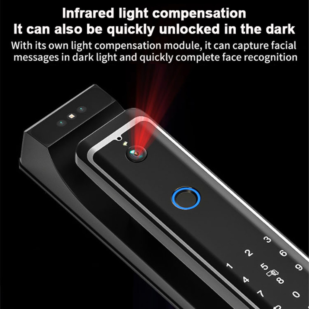 Novalock NDM 9802 V-PRO SMART DIGITAL DOOR LOCK (Face Recognition, Door ...