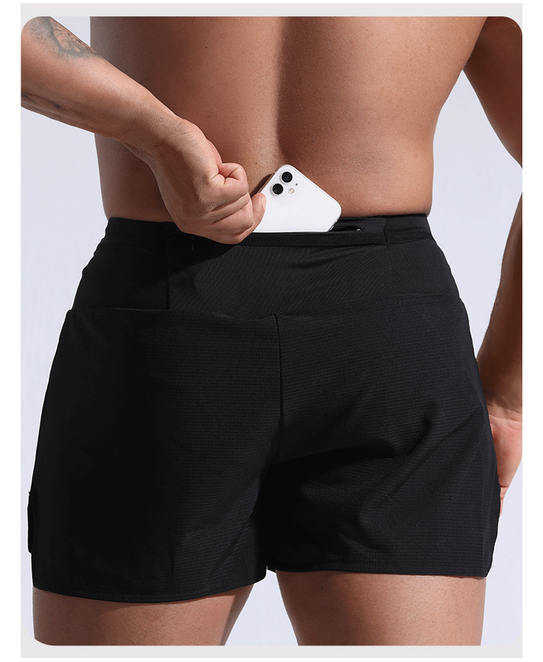 (S-4XL)Men Women 2 Layers Quick Dry Marathon Running Shorts Exercise ...