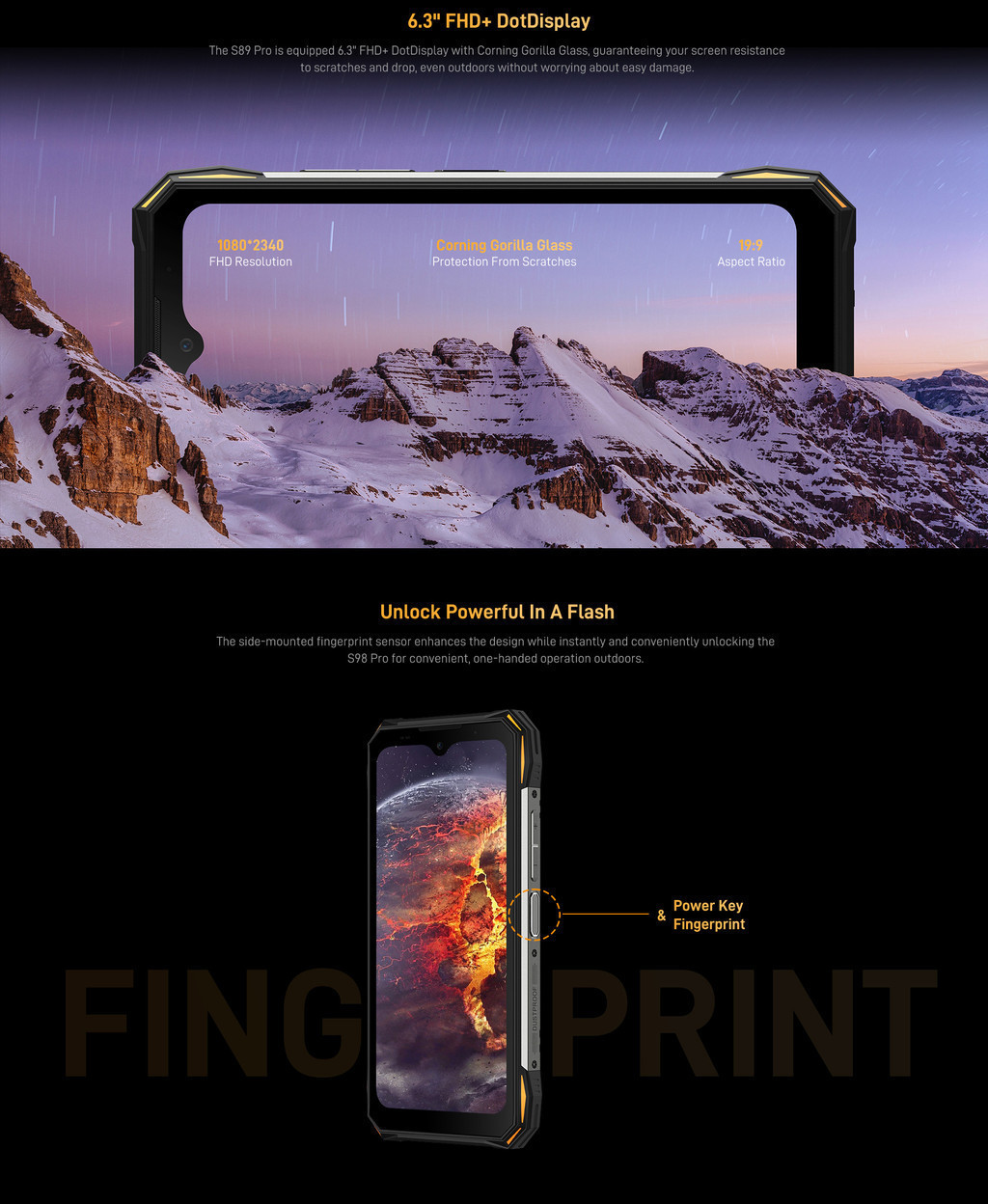 DOOGEE S89 Pro Rugged Phone 8GB+256GB 65W 12000mAh Helio P90 64MP ...