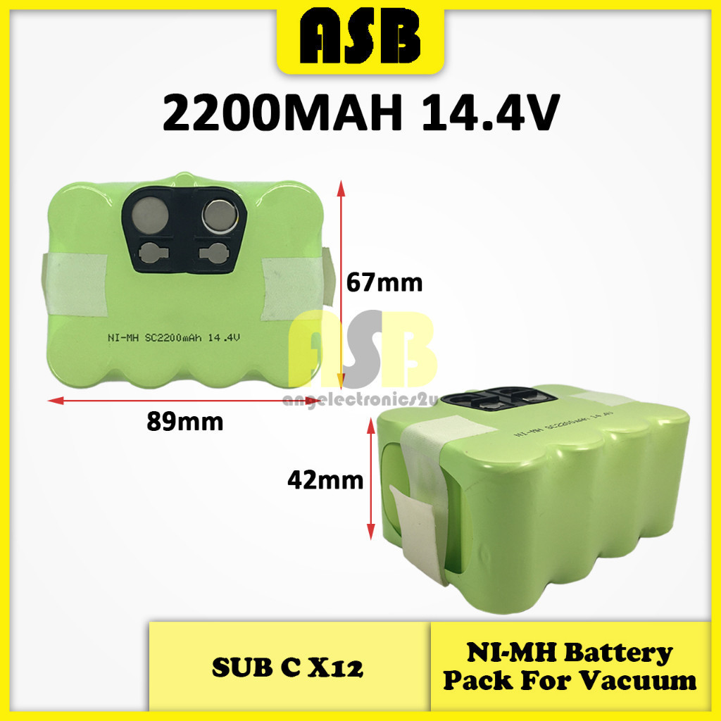 (1pc) NI-MH AA / SUB C Battery Pack ( 9.6V / 14.4V ) ( 1000MAH ...