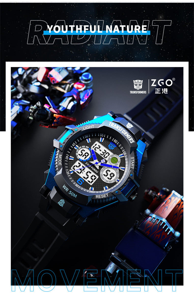 ZGO x Transformers Children's Watch Boys Primary School Students Boys ...