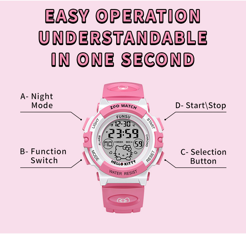 RM15 OFF ZGO x Sanrio HelloKitty Waterproof Electronic Hello Kitty ...