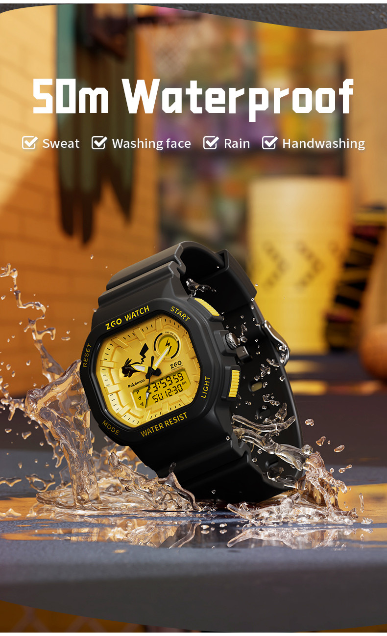 ZGO Pokémon Watch Student Children Electronic Watch Boys Girls Fashion ...