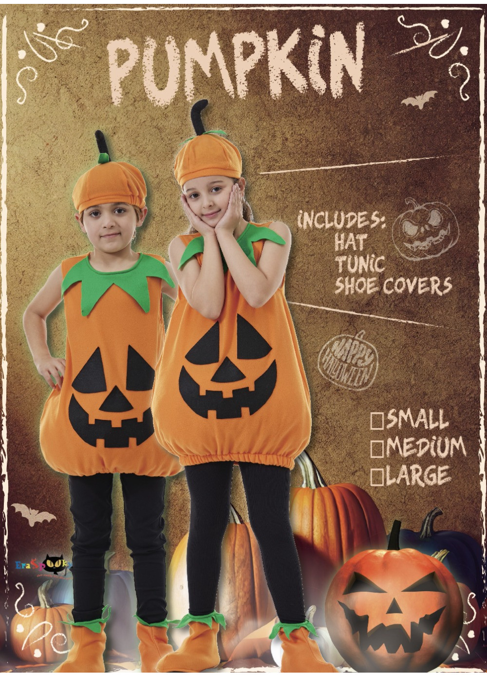 Ready Stock Halloween Child Girl Pumpkin Dress Costume Set Kids Cute ...