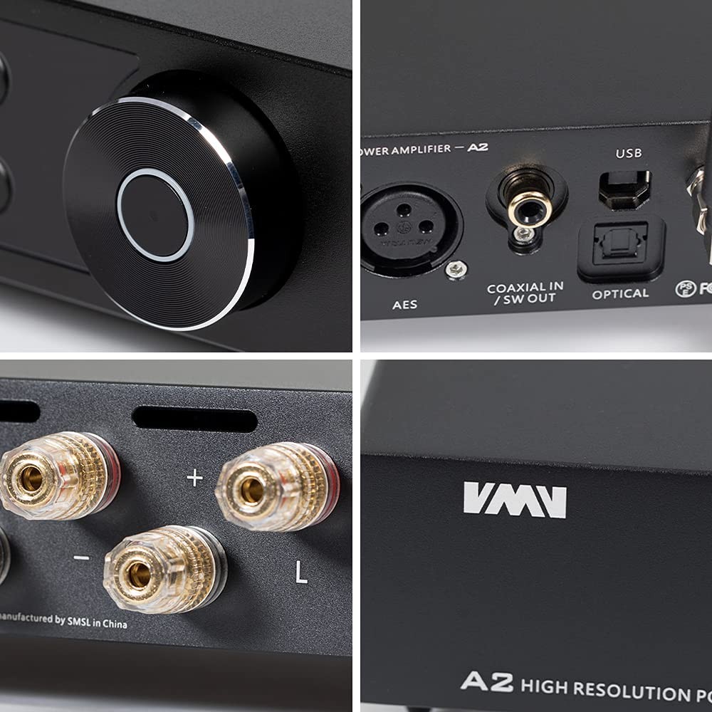 SMSL VMV A2, Power Amplifier: Class D RMS 200W x 2 High-Resolution ...